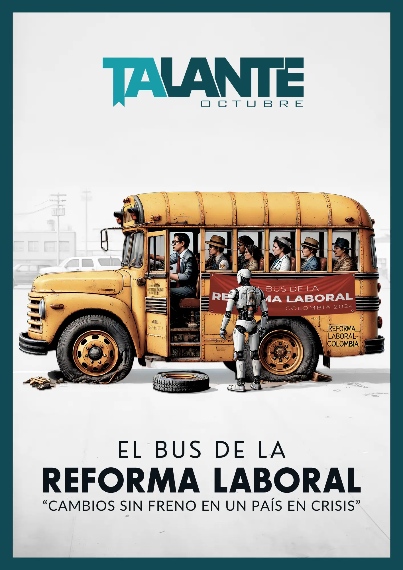 Talnte - El Bus de la Reforma Laboral en Colombia - Portada Octubre ...